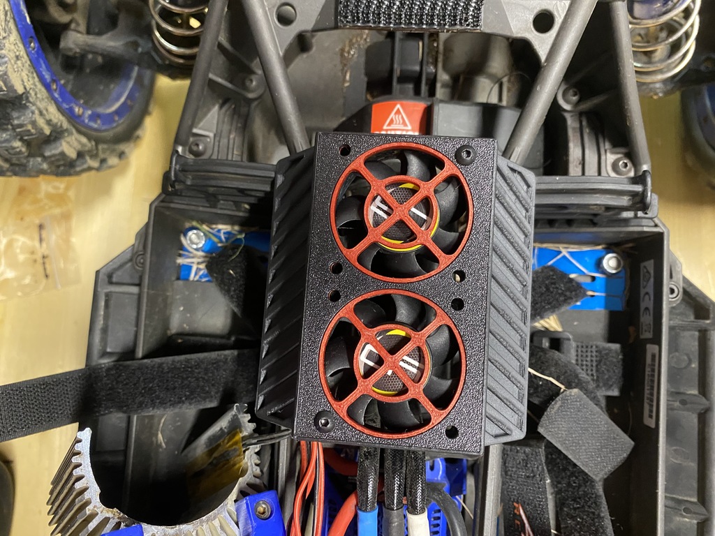 🚁 XMaxx Dual 40mm Fan・Free 3D File for ・Cults