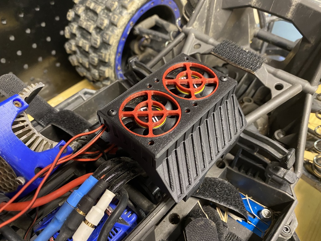 🚁 XMaxx Dual 40mm Fan・Free 3D File for ・Cults