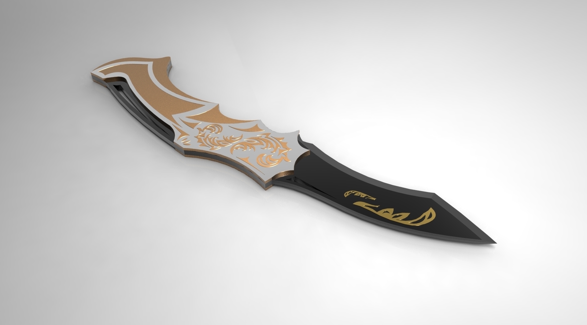 🔪 cyberpunk knife・Free 3D File for ・Cults
