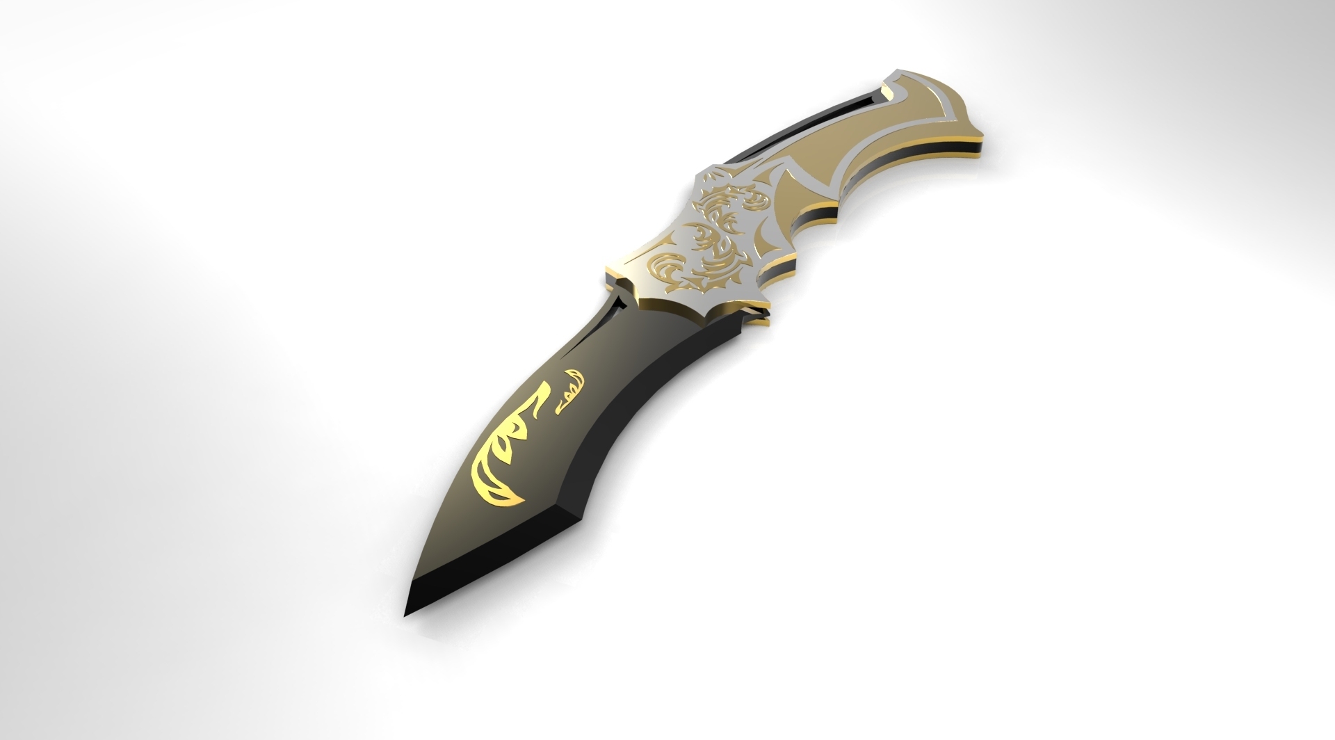 🔪 cyberpunk knife・Free 3D File for ・Cults
