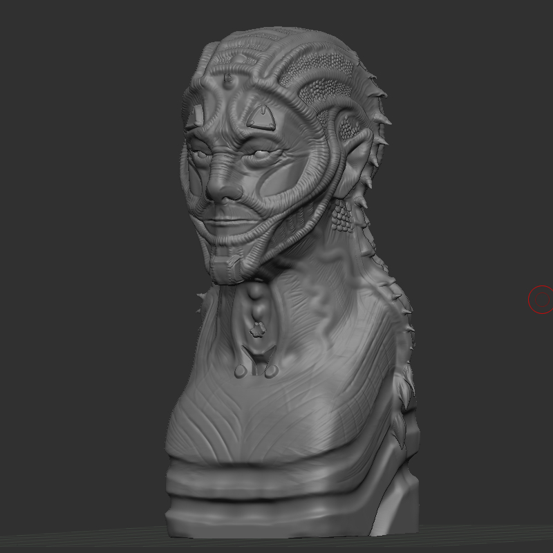 3D file alien creature bust 1 👽 ・3D printer model to download・Cults