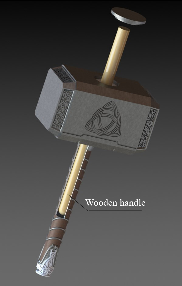 STL file Mjolnir (in real size ) 🔨 ・3D printing design to download・Cults