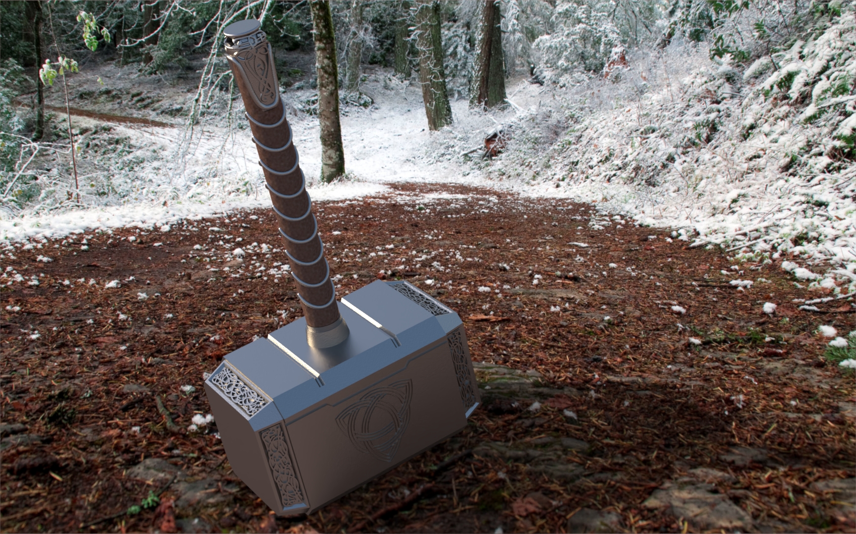 STL file Mjolnir (in real size ) 🔨 ・3D printing design to download・Cults