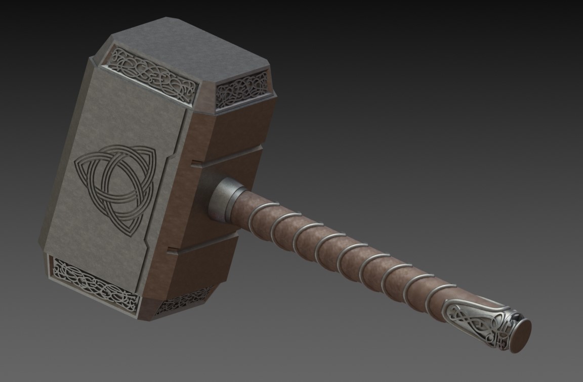 STL file Mjolnir (in real size ) 🔨 ・3D printing design to download・Cults
