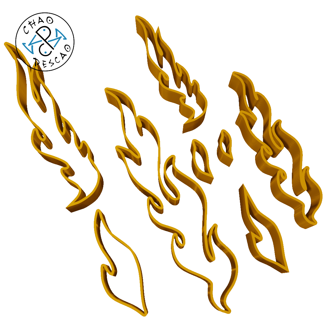 STL file Fire Flames - Hot Wheels - Cookie Cutter - Fondant - Polymer ...