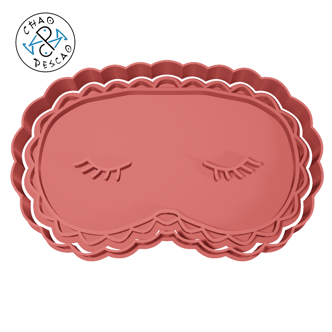 STL file Face Mask - Cookie Cutter - Fondant 🍪・Model to download and 3D ...