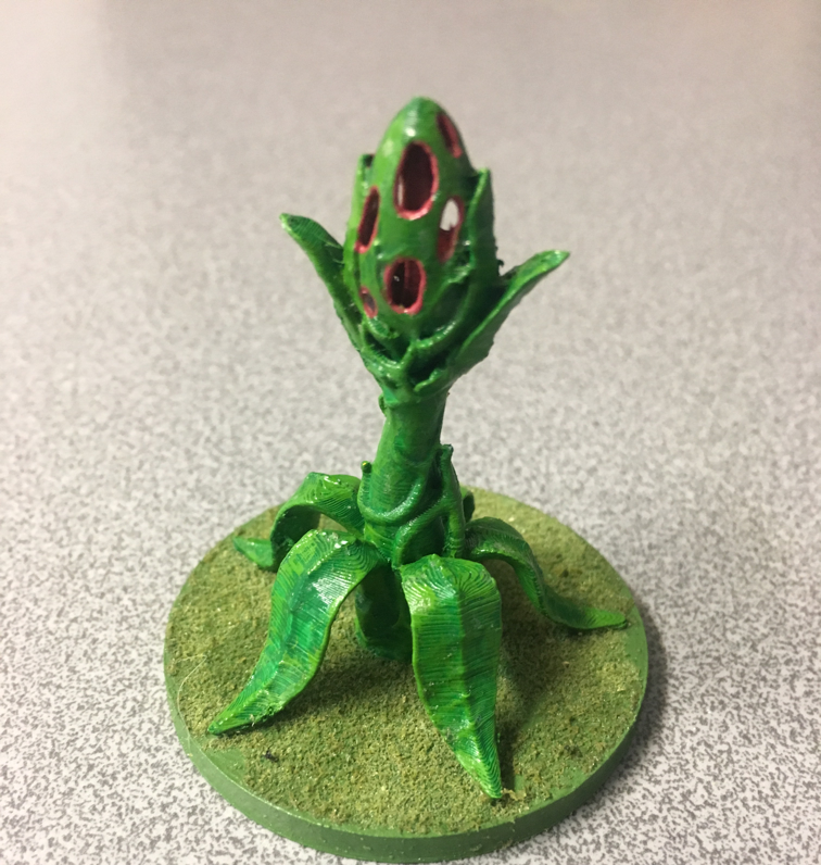 3D printed Tabletop plant: Alien Vegetation 04 "Eggplant"・Cults