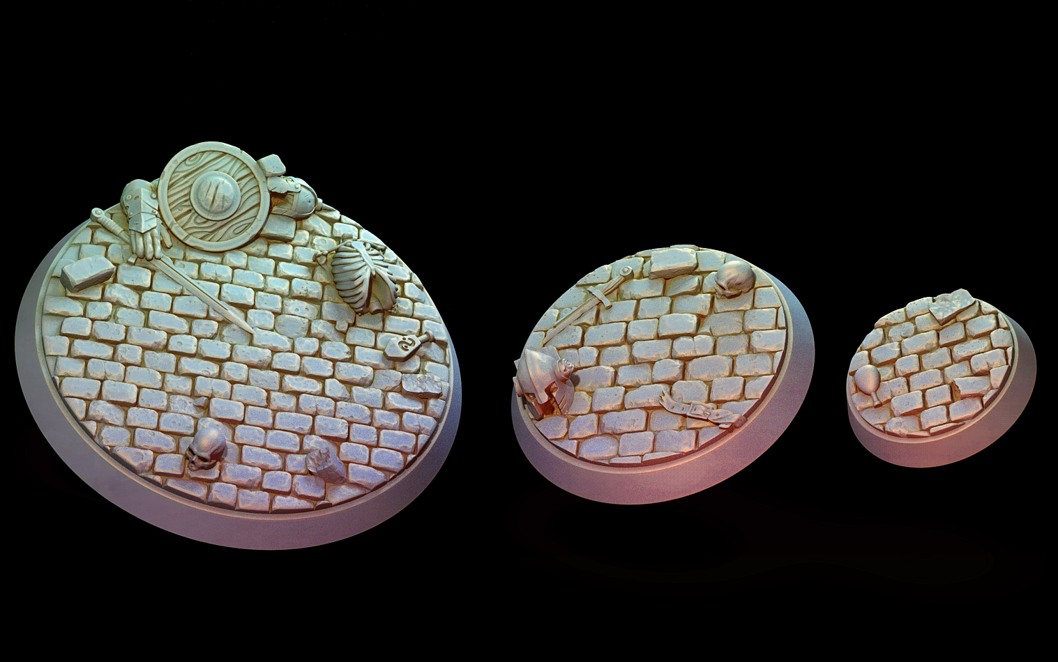 🎲 Miniature bases - Fantasy dungeon theme 3D print model・ STL File for ...