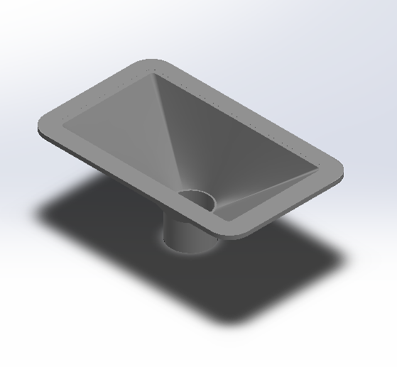 🔧 rectangular funnel・ STL File for ・Cults