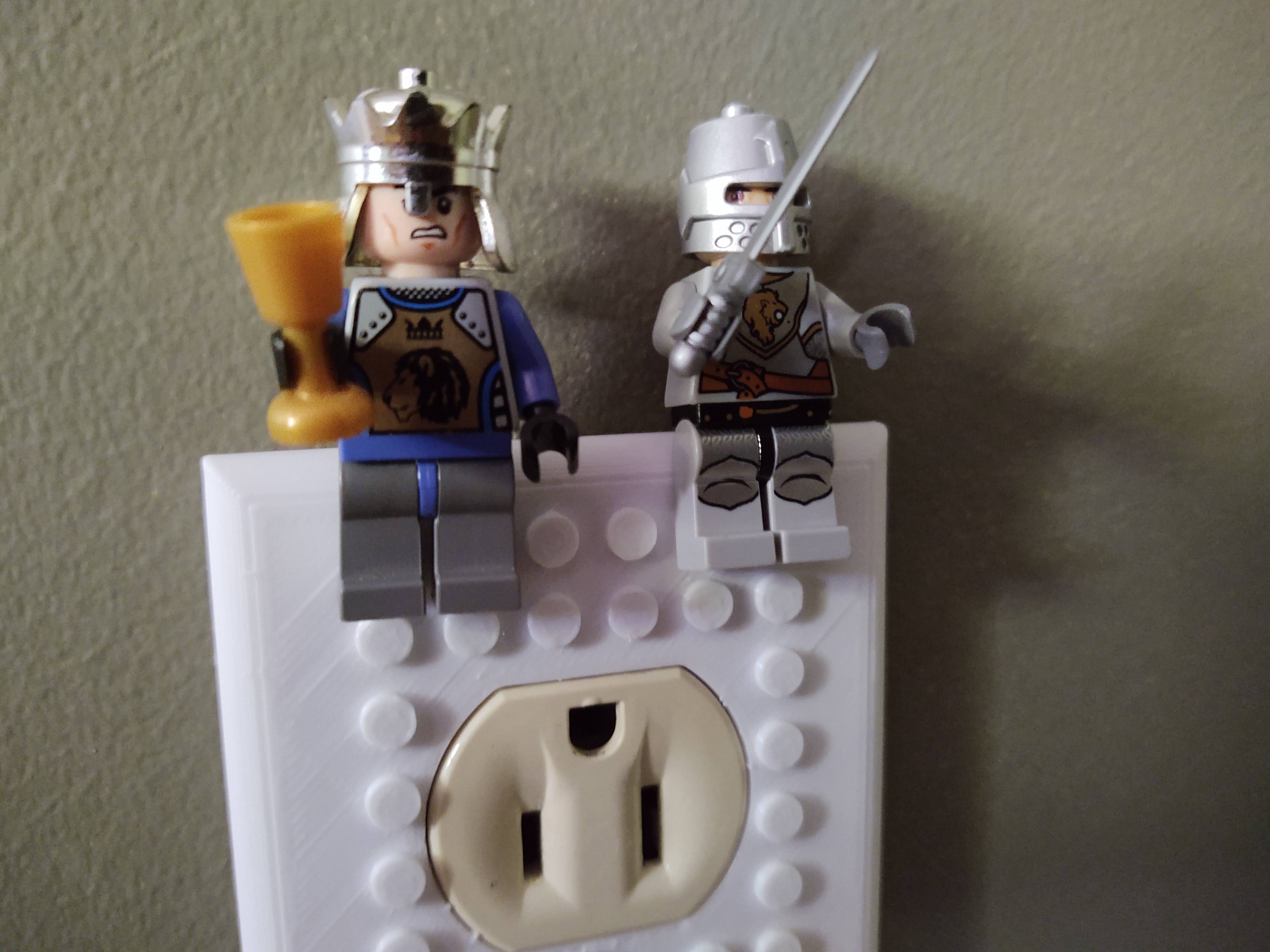 STL file Lego Outlet Cover and Light Switch Plate* 🎁 ・Model to download ...
