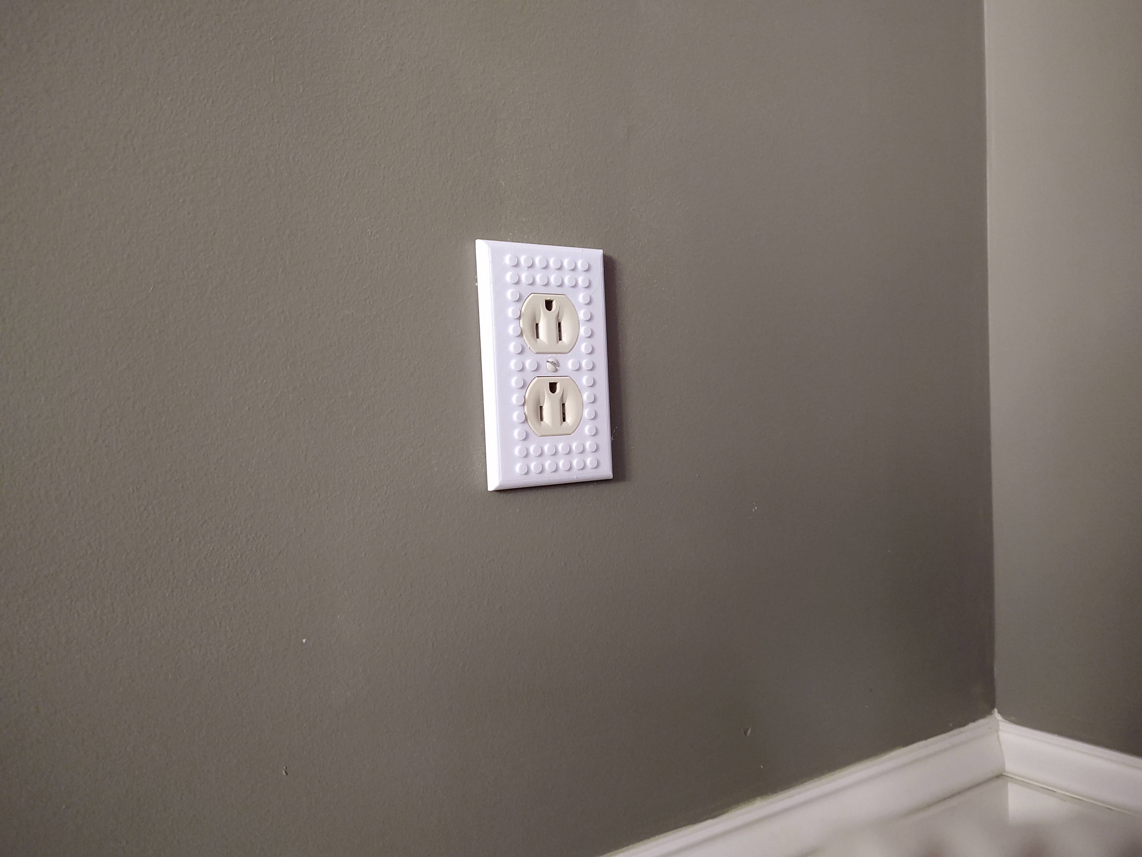 STL file Lego Outlet Cover and Light Switch Plate* 🎁 ・Model to download ...