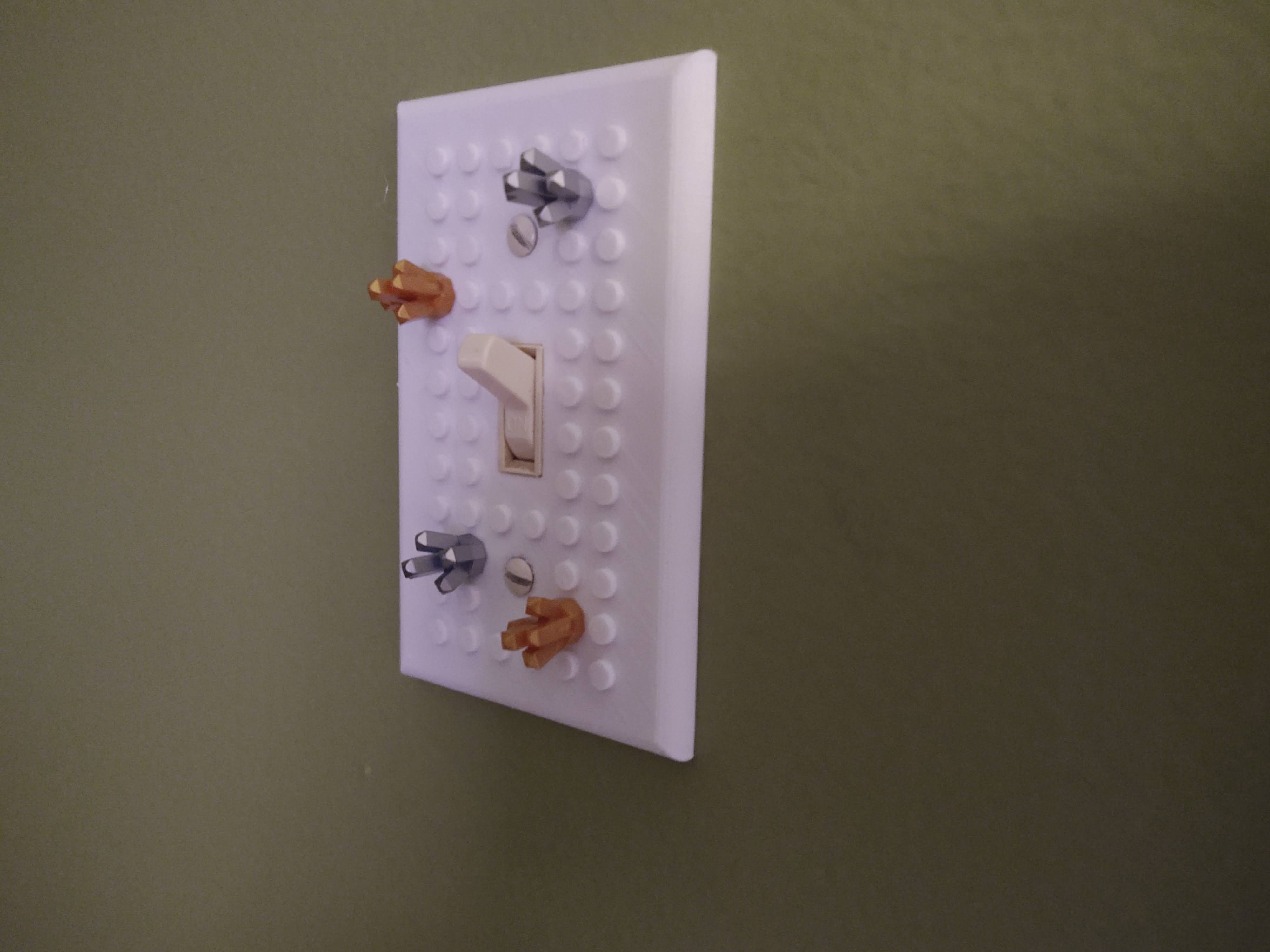 STL file Lego Outlet Cover and Light Switch Plate* 🎁 ・Model to download ...