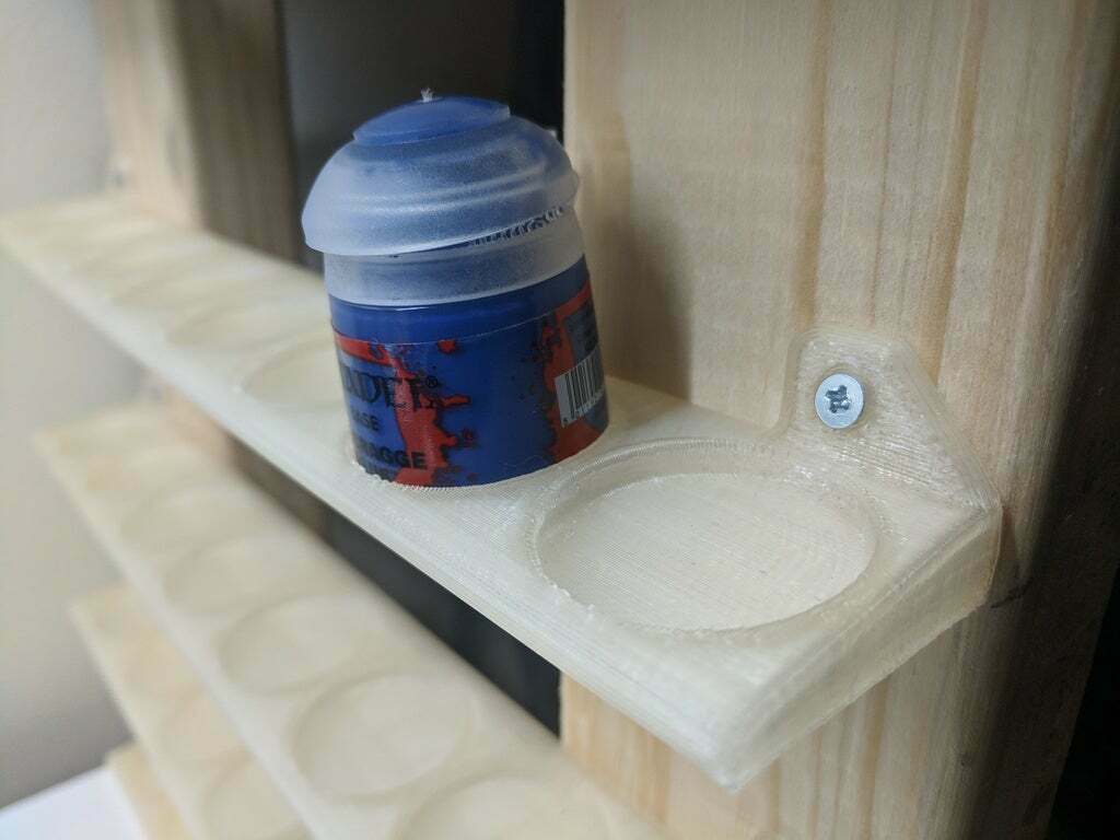 🎨 Paint Holder Shelf for Citadel Paints・Free STL File for ・Cults