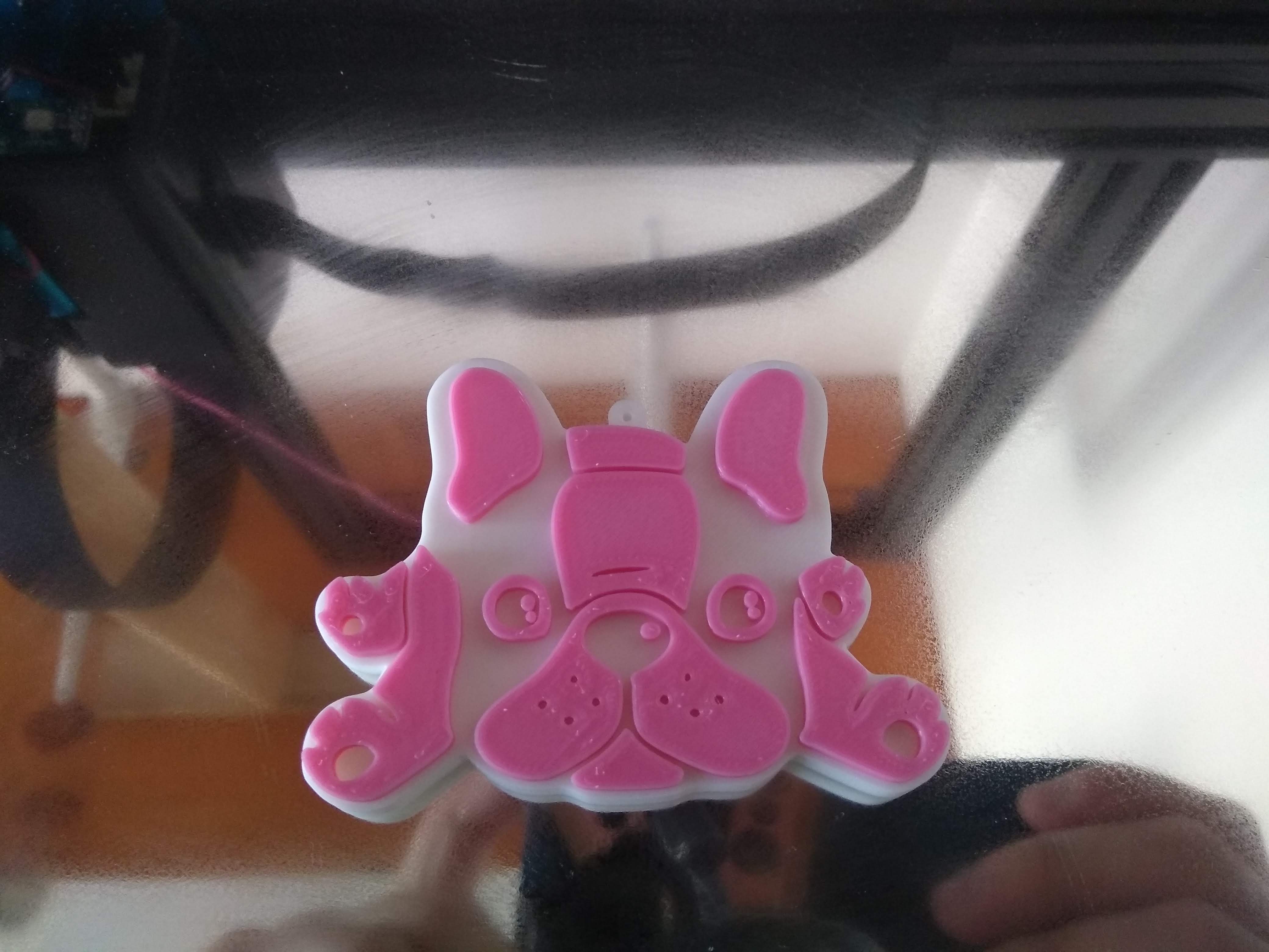 STL file french bulldog keychain 🗝️・3D printer model to download・Cults