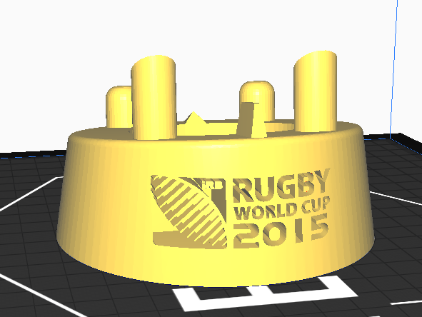 STL file TEE Rugby World Cup 2015 🏉 ・3D print object to download・Cults
