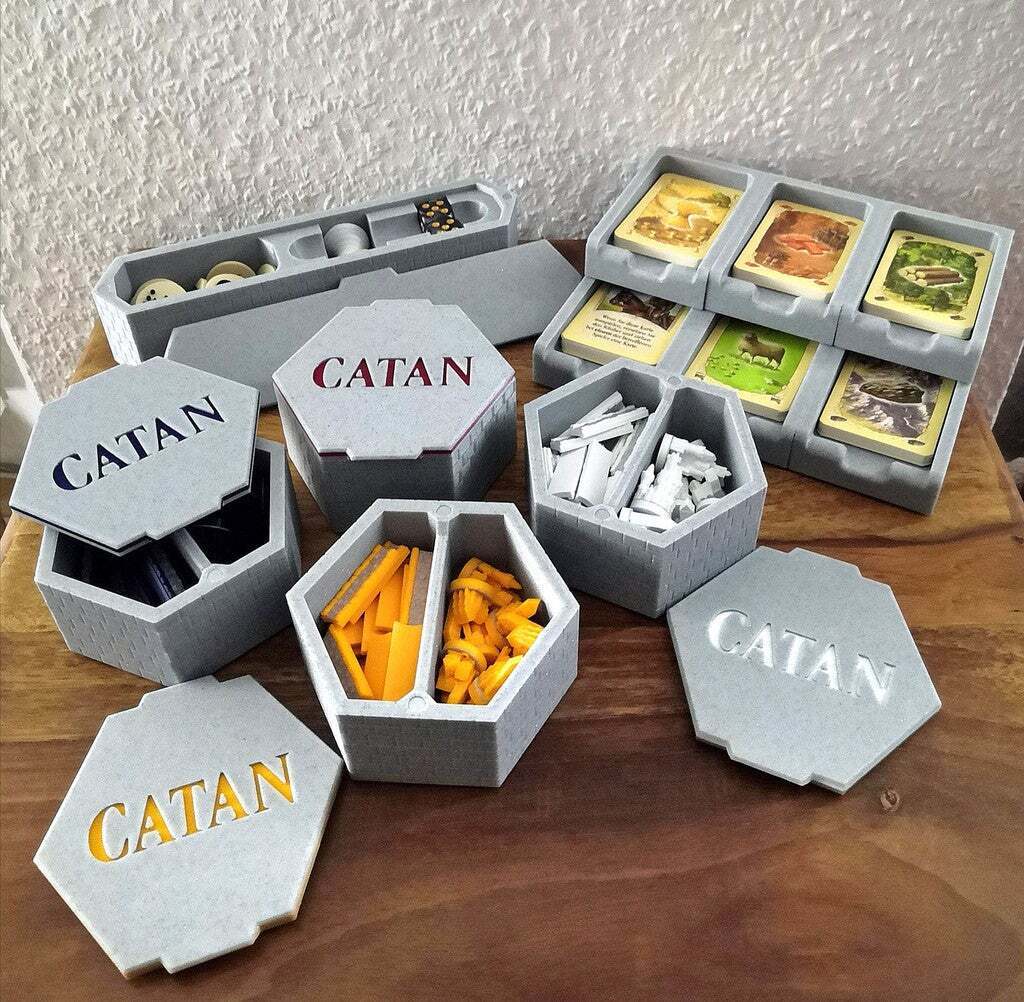 ♟ Catan accessory boxes・ STL File for ・Cults