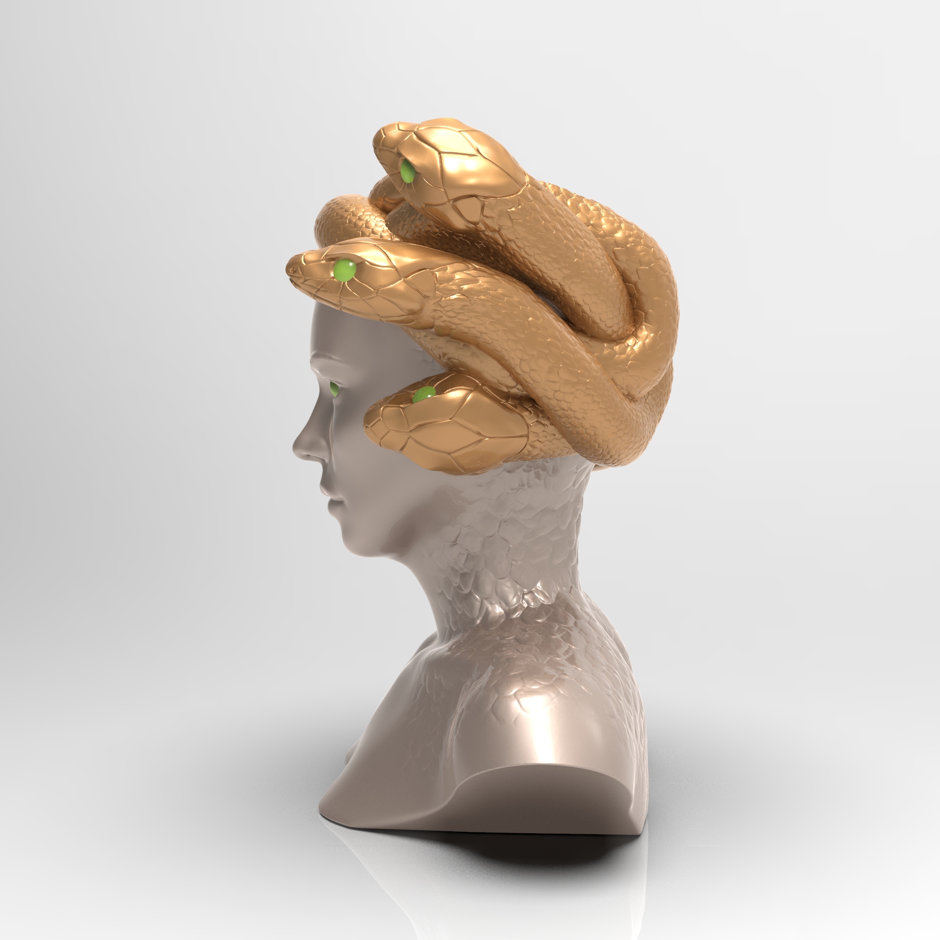 🪴 Medusa Gorgon pot stl・ STL File for ・Cults