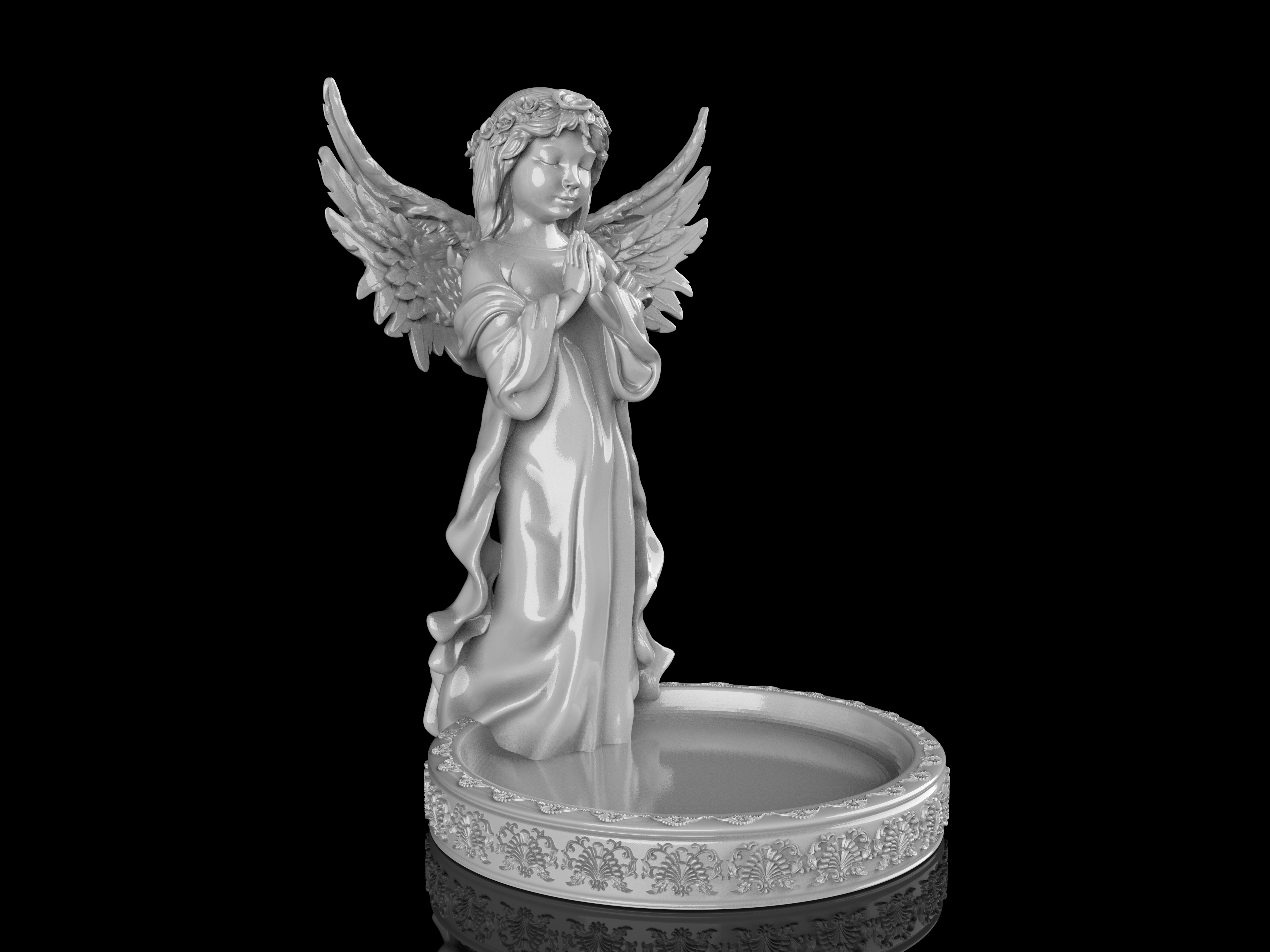 👼 Angel candle holder・ STL File for ・Cults