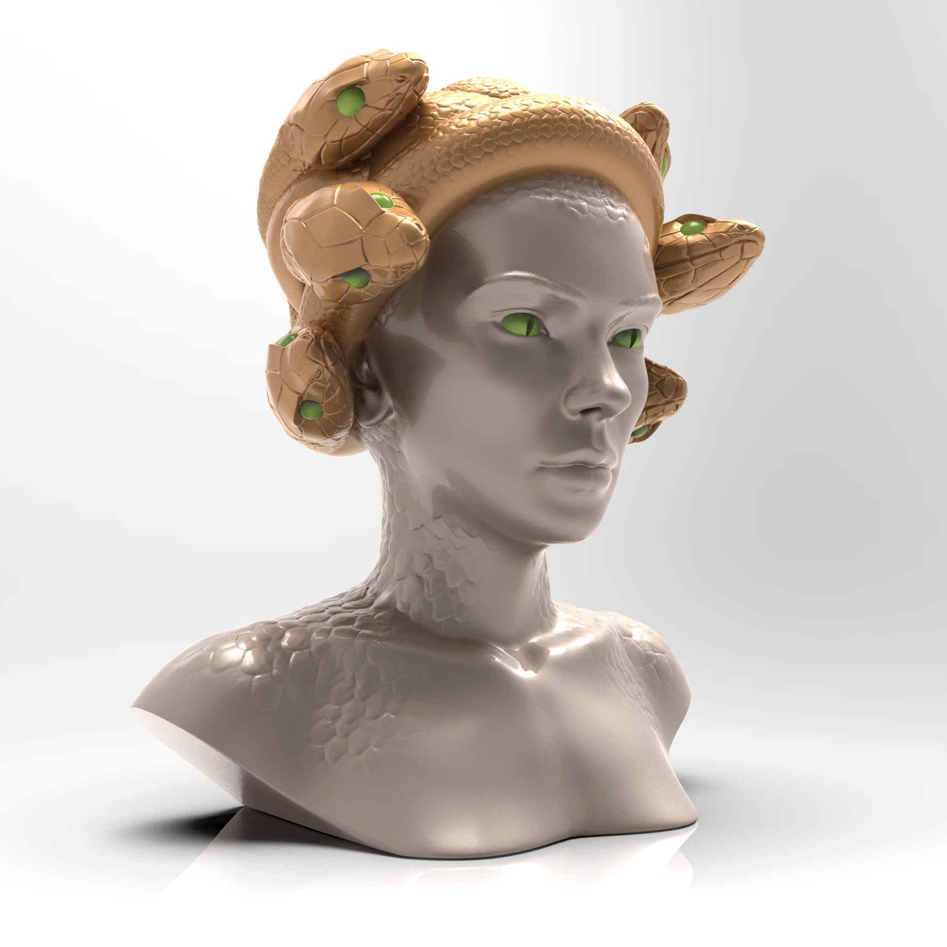 🪴 Medusa Gorgon pot stl・ STL File for ・Cults
