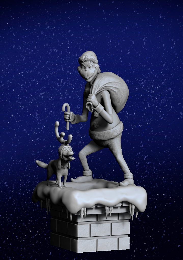 STL file The Grinch 🎄・3D printing template to download・Cults