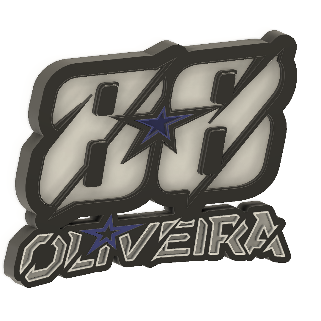 STL file M88 - Miguel Oliveira Logo 🏠 ・Design to download and 3D print ...