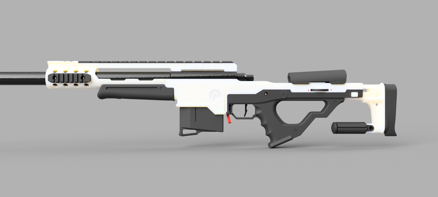 🌨️ R3D Snow Owl Stock for VSR10 and SSG10・ 3D File for ・Cults