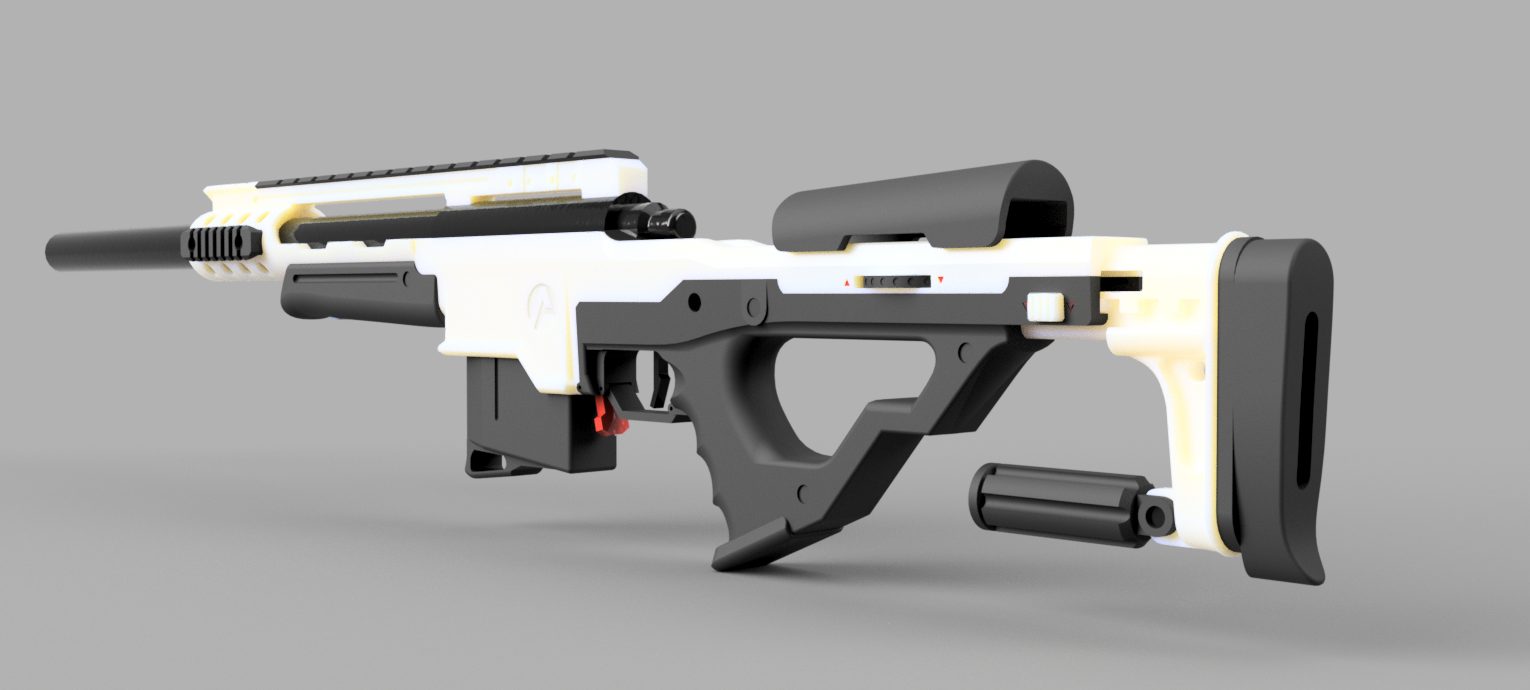 🌨️ R3D Snow Owl Stock for VSR10 and SSG10・ 3D File for ・Cults