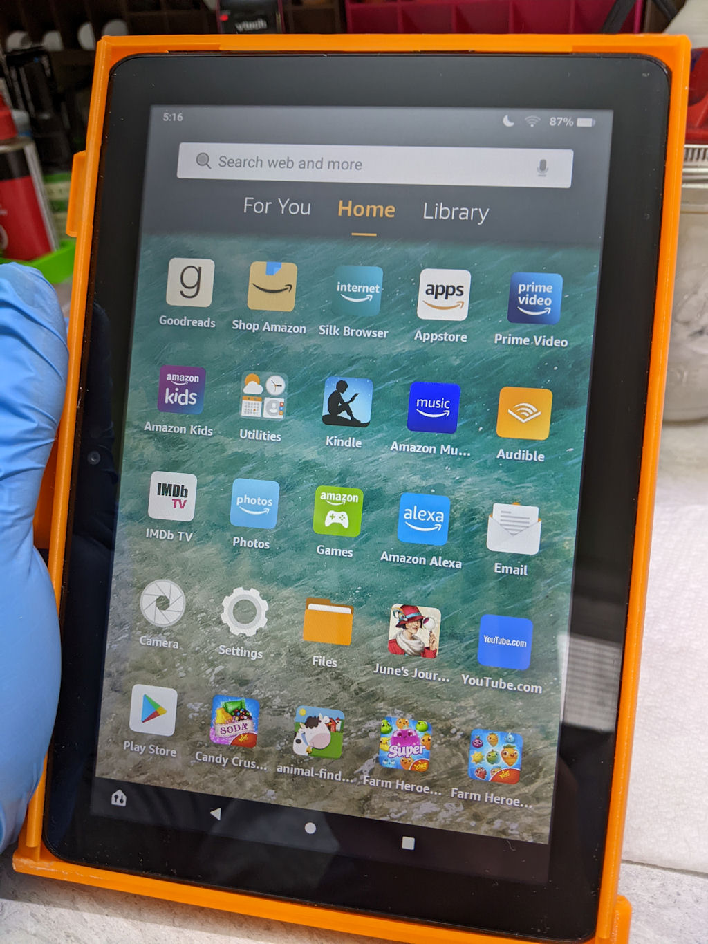 🔥 Amazon Fire 7 Tablet arthritis support Aid・Free STL File for ・Cults