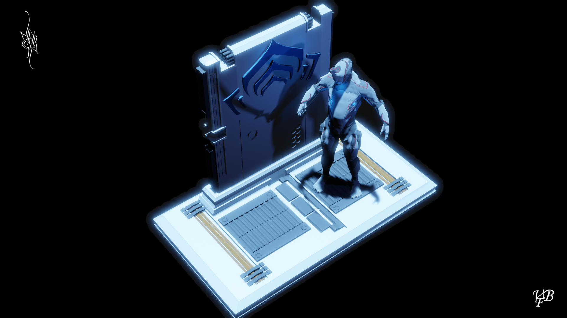 🎨 Excalibur from Warframe - Fan art・ STL File for ・Cults