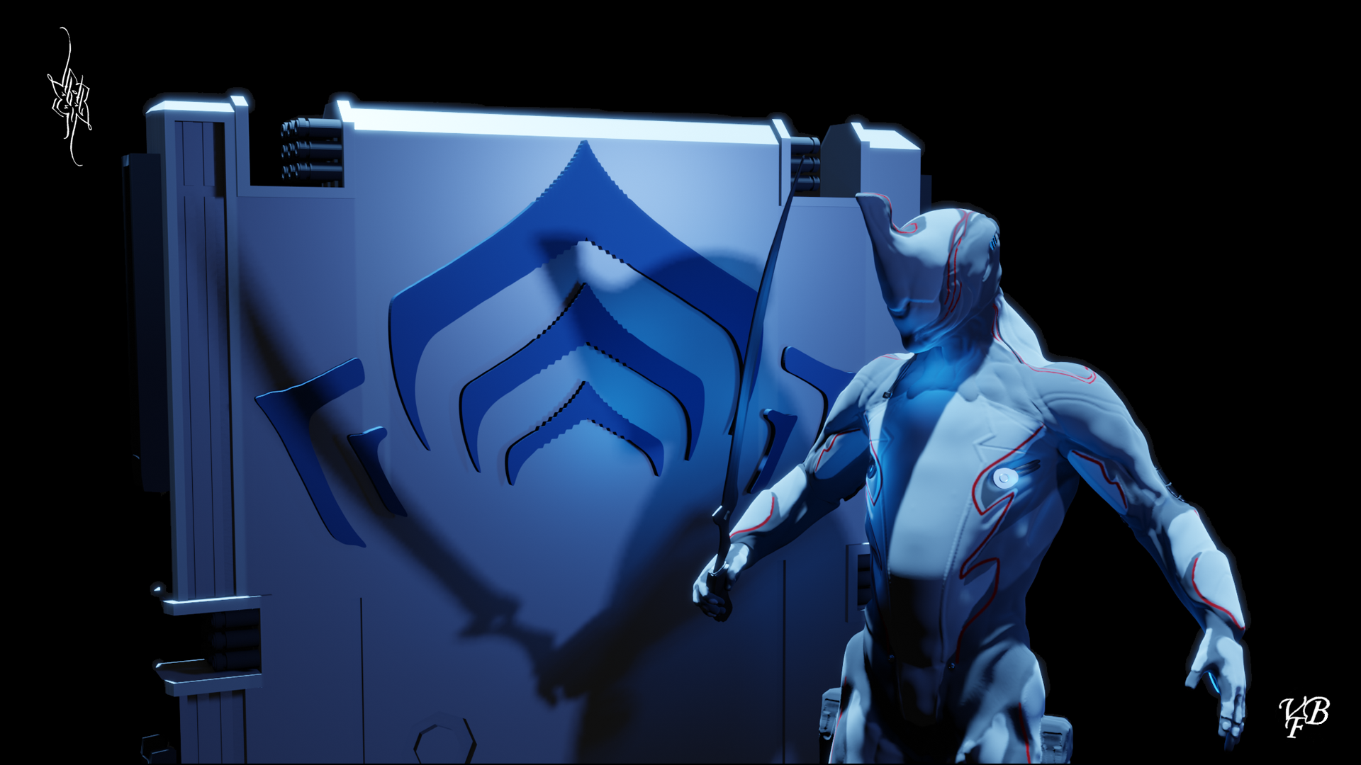 🎨 Excalibur from Warframe - Fan art・ STL File for ・Cults