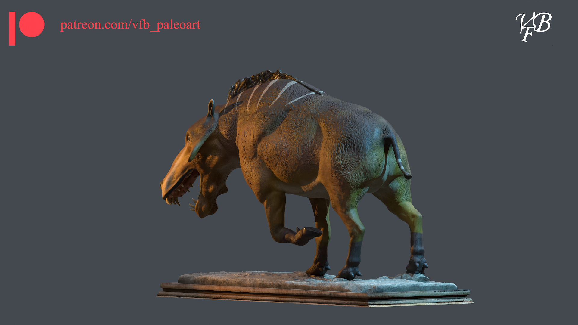 Archivo STL Entelodon Magnum - Estatua para impresión 3D 🐉 ・Diseño ...