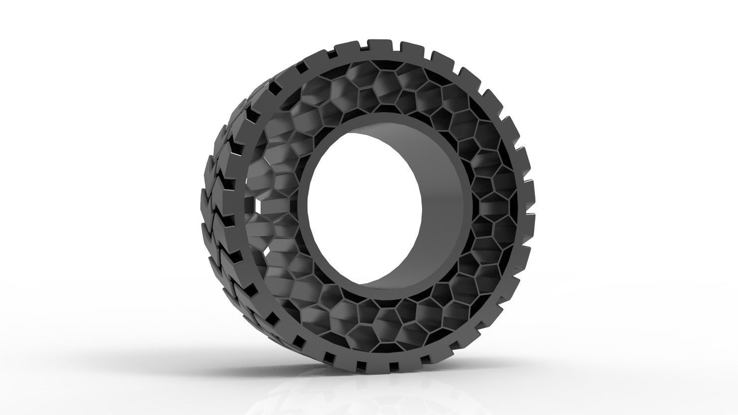 🎨 Non pneumatic tyre - airless tyre 3D print model・ STL File for ・Cults