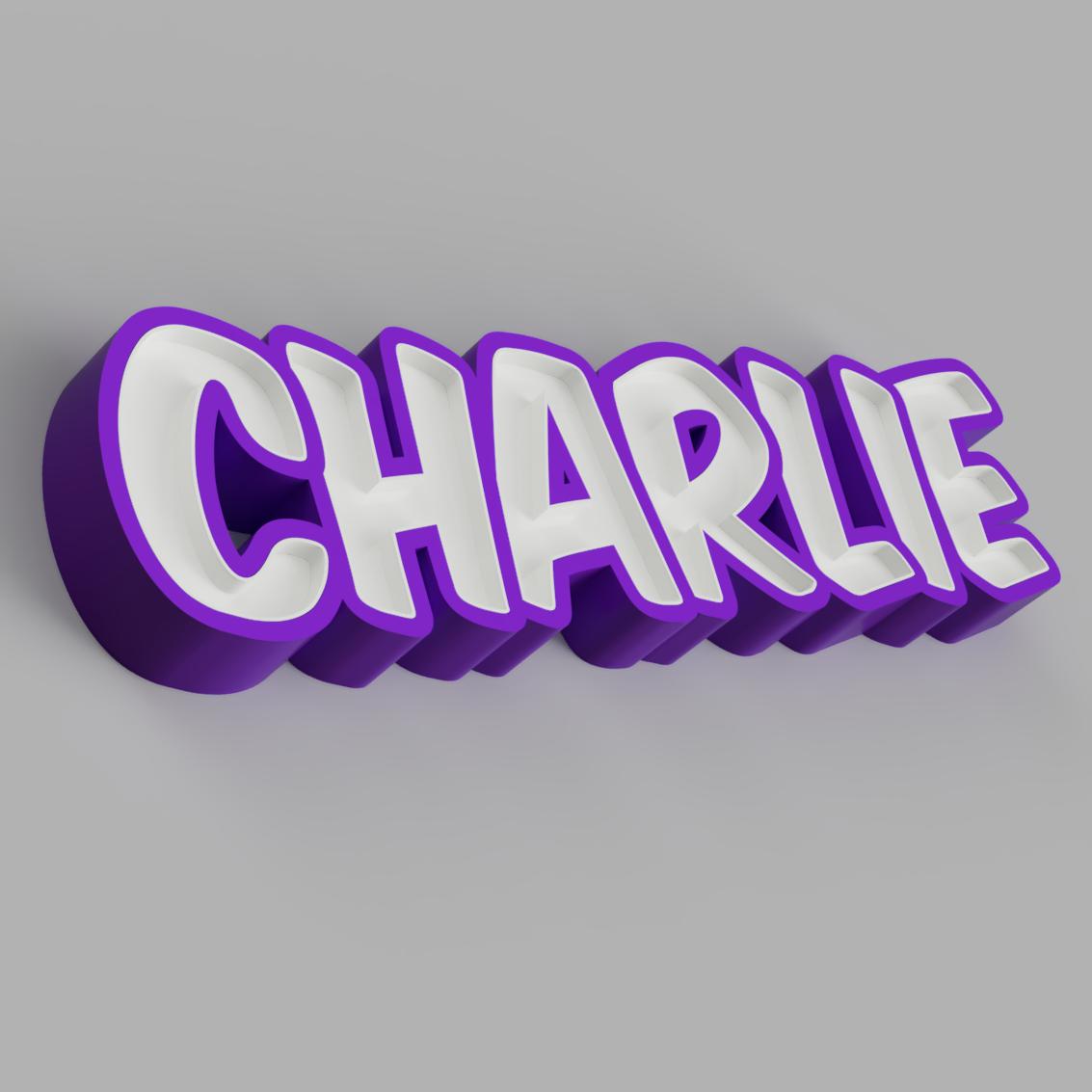3D file NAMELED CHARLIE - LED LAMP WITH NAME 🔦 ・3D printable design to ...