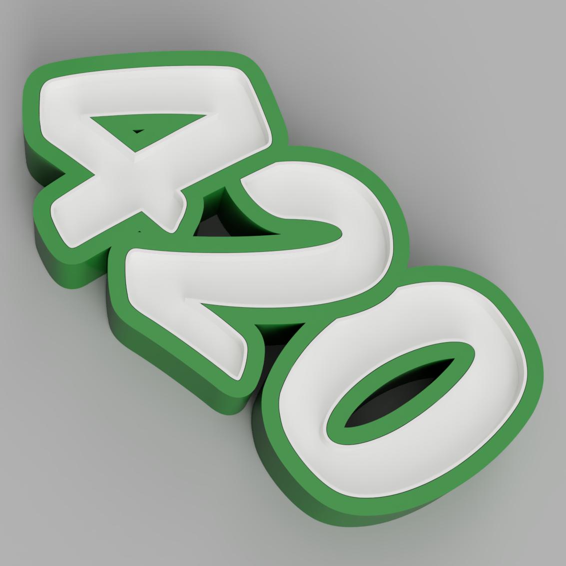 3D file NAMELED 420 - LED LAMP WITH NAME 🔦 ・3D printable model to ...