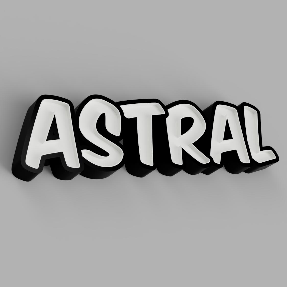 3D file NAMELED ASTRAL - LED LAMP WITH NAME 🔦 ・3D printable model to ...