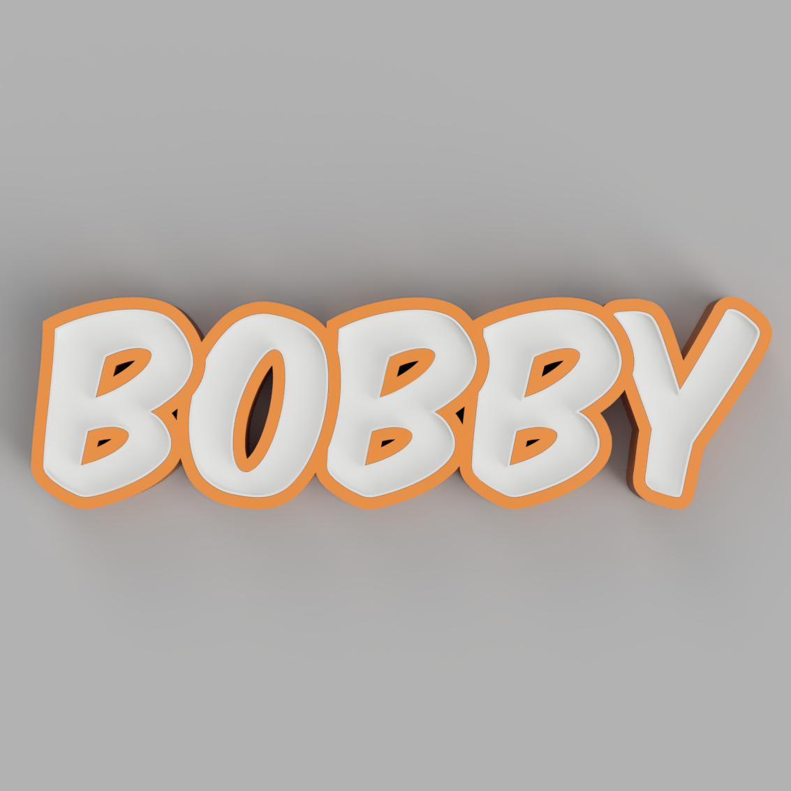 3D file NAMELED BOBBY - LED LAMP WITH NAME 🔦 ・Design to download and 3D ...