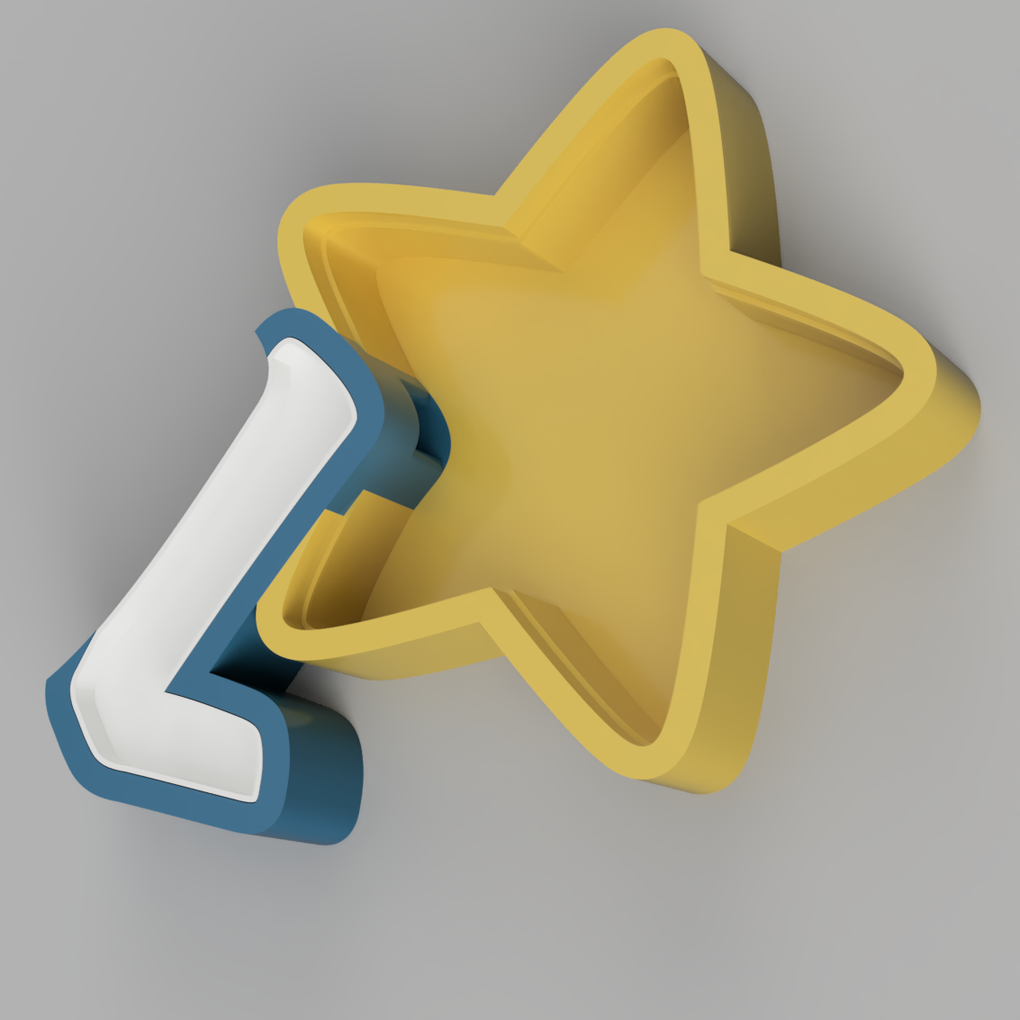 Fichier 3D NAMELED PAUL (WITH A STAR) - LAMPE À LED AVEC NOM ⭐・Modèle ...