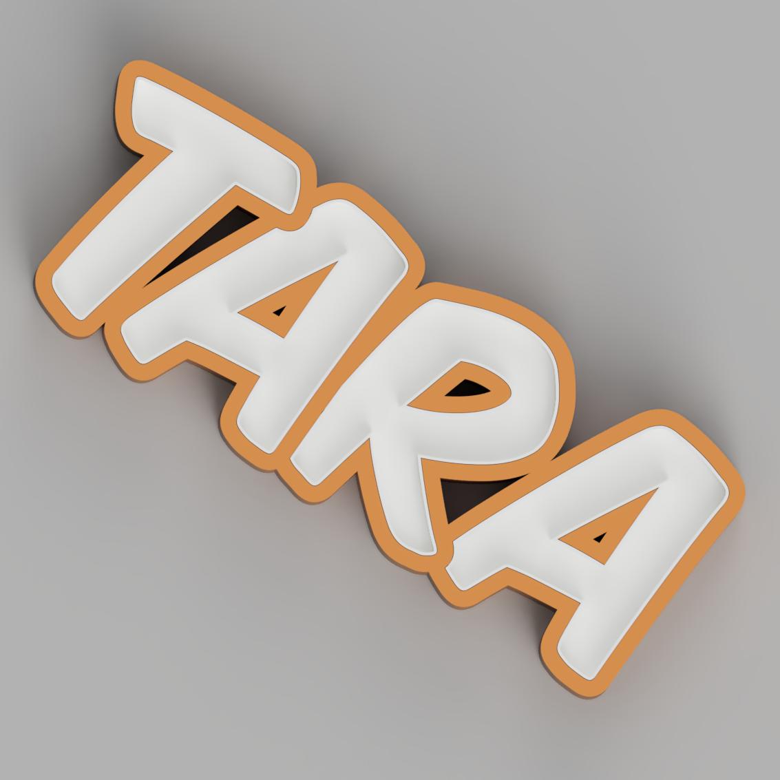 🔦 NAMELED TARA - LED LAMP WITH NAME・ 3D File for ・Cults