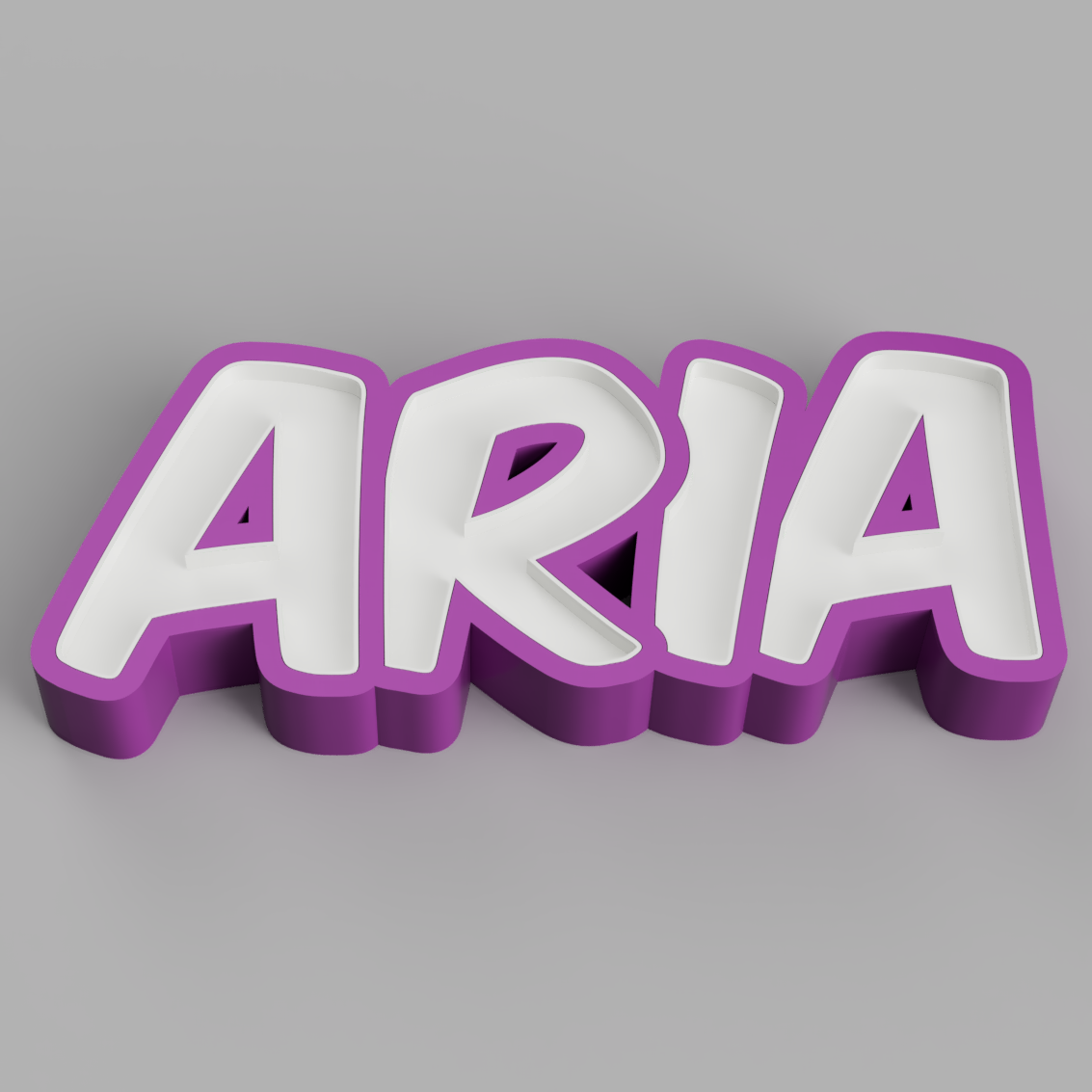 3D file ARIA - LED LAMP WITH NAME (NAMELED) 🔦 ・Design to download and ...