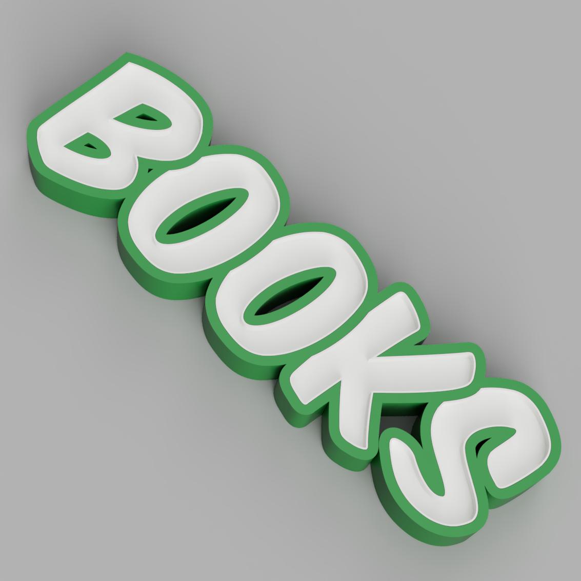 3D file NAMELED BOOKS - LED LAMP WITH NAME 📚 ・3D printer design to ...