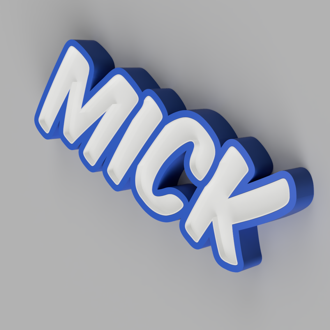 3D file NAMELED MICK - LED LAMP WITH NAME 🔦 ・3D print object to ...
