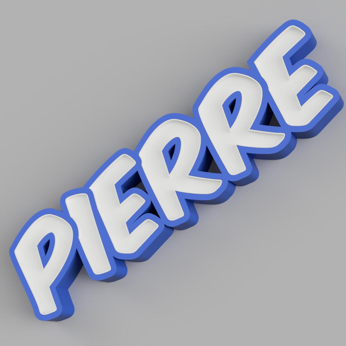 3D file NAMELED PIERRE - LED LAMP WITH NAME 🔦 ・3D printable model to ...