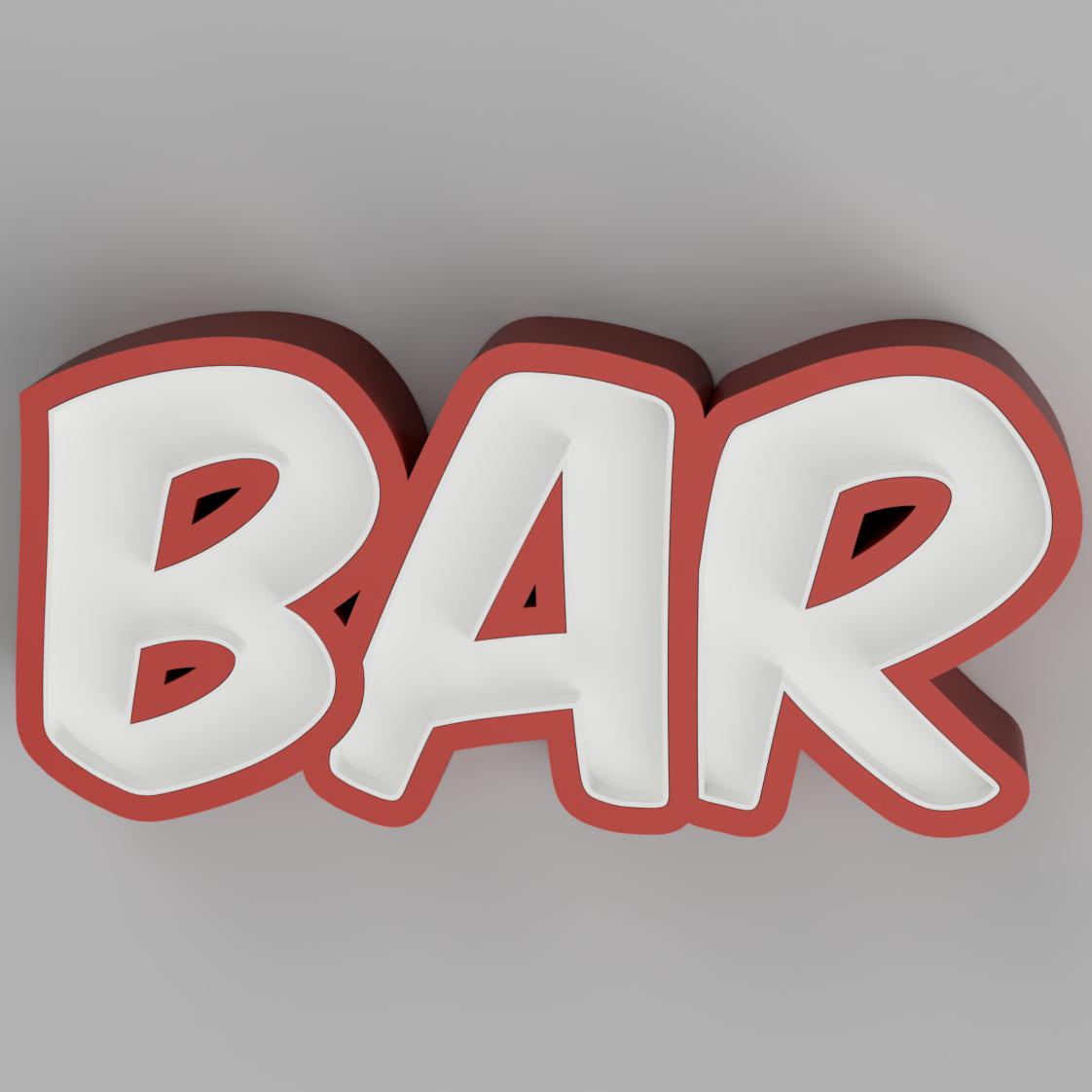3D file NAMELED BAR - LED LAMP WITH NAME 🔦 ・3D printer design to ...