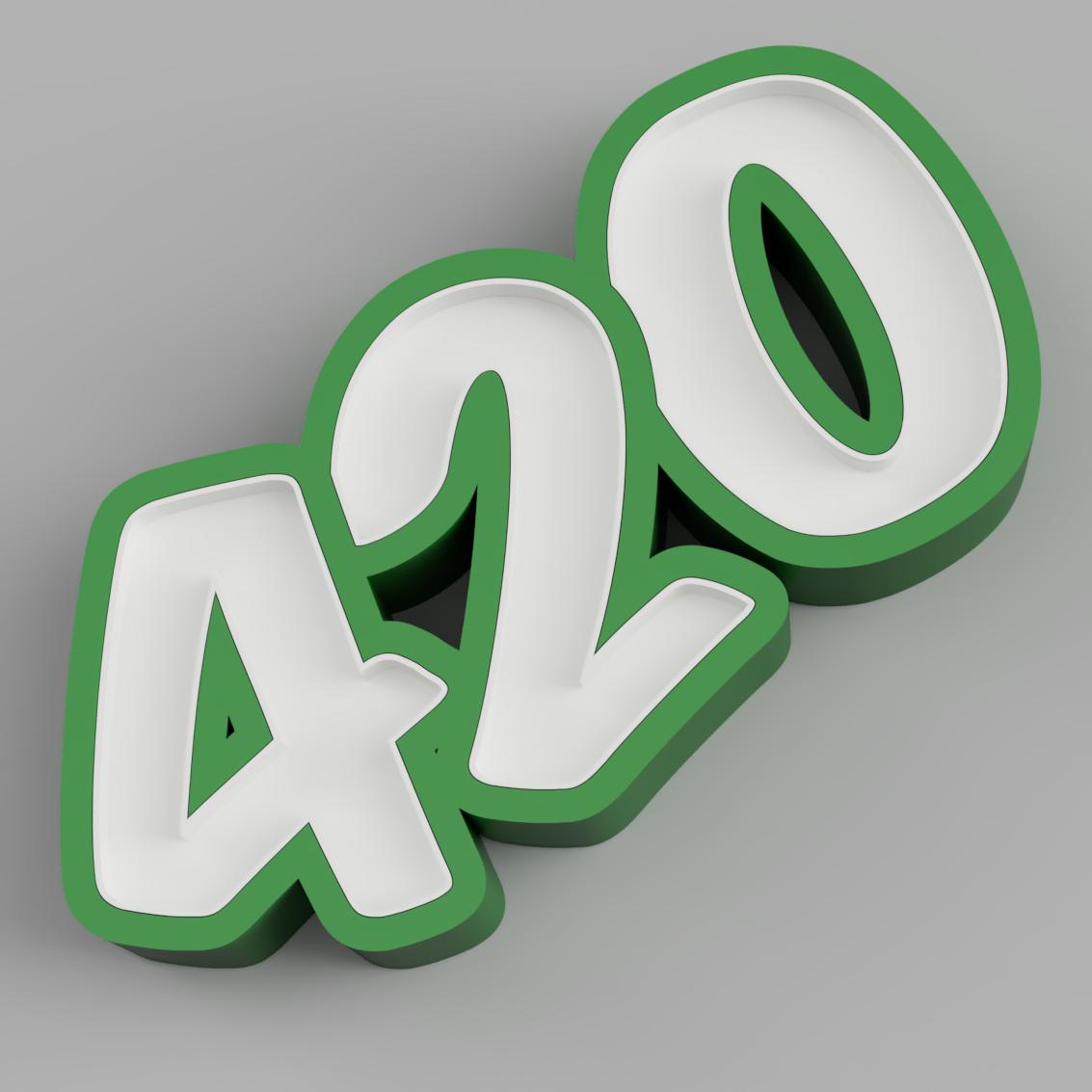 3D file NAMELED 420 - LED LAMP WITH NAME 🔦 ・3D printable model to ...