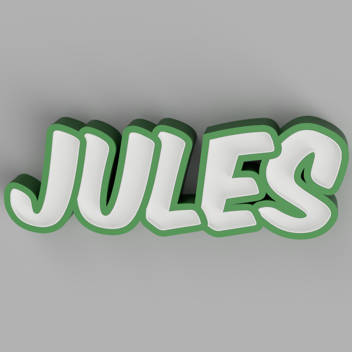 3D file NAMELED JULES - LED LAMP WITH NAME 🔦 ・3D print design to ...