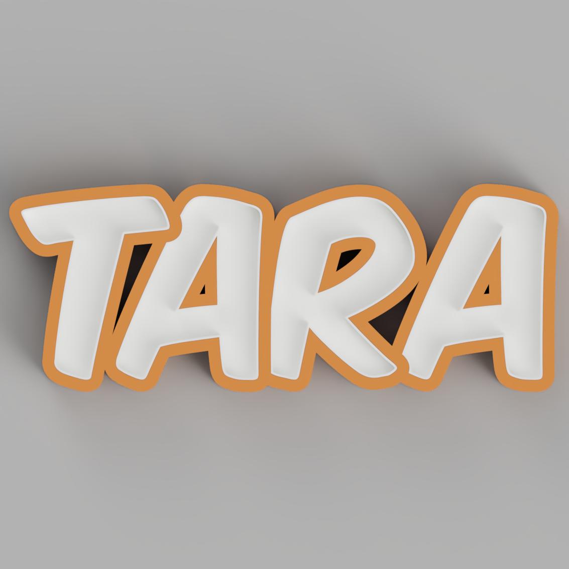🔦 NAMELED TARA - LED LAMP WITH NAME・ 3D File for ・Cults
