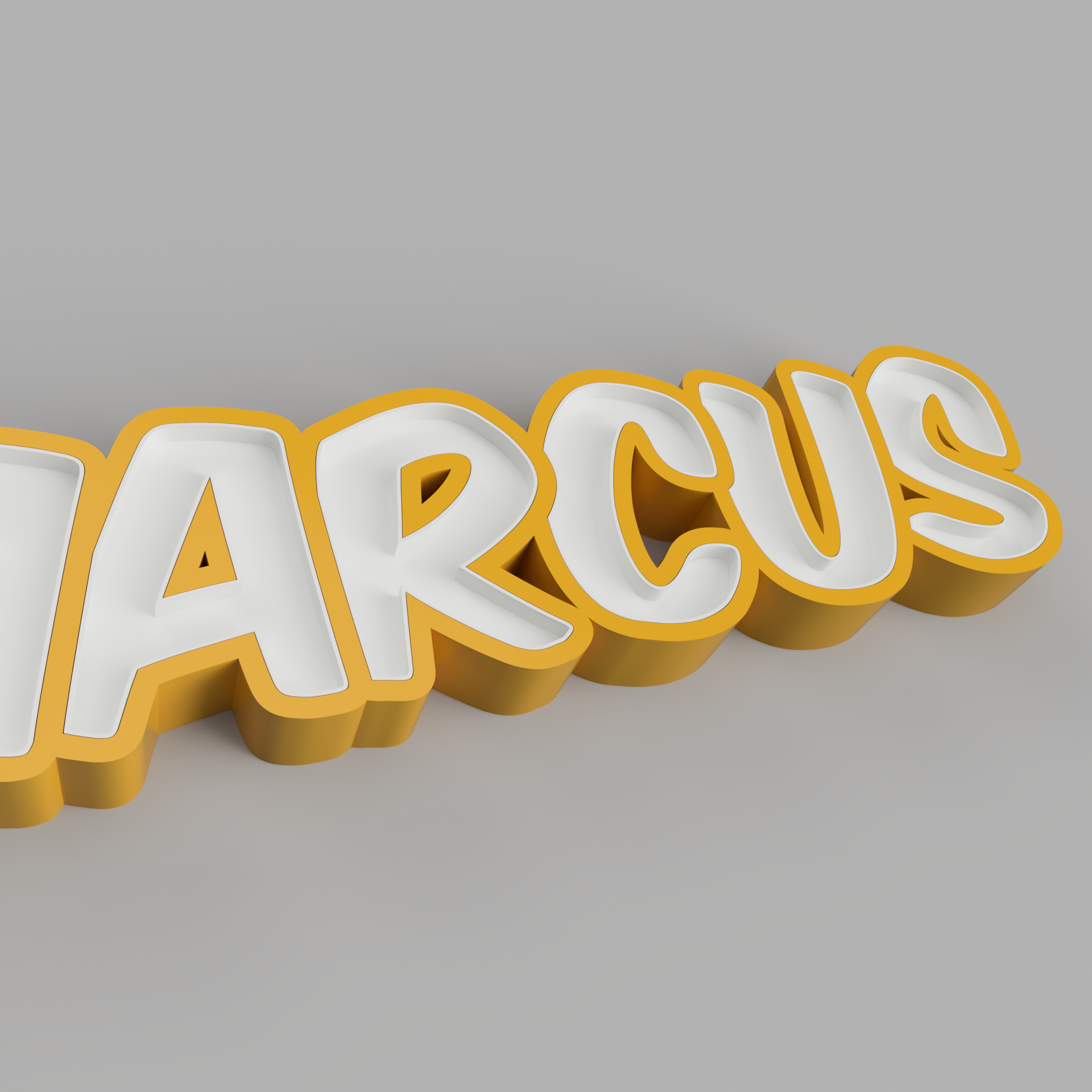 3D file MARCUS - LED LAMP WITH NAME (NAMELED) 🔦 ・Model to download and ...