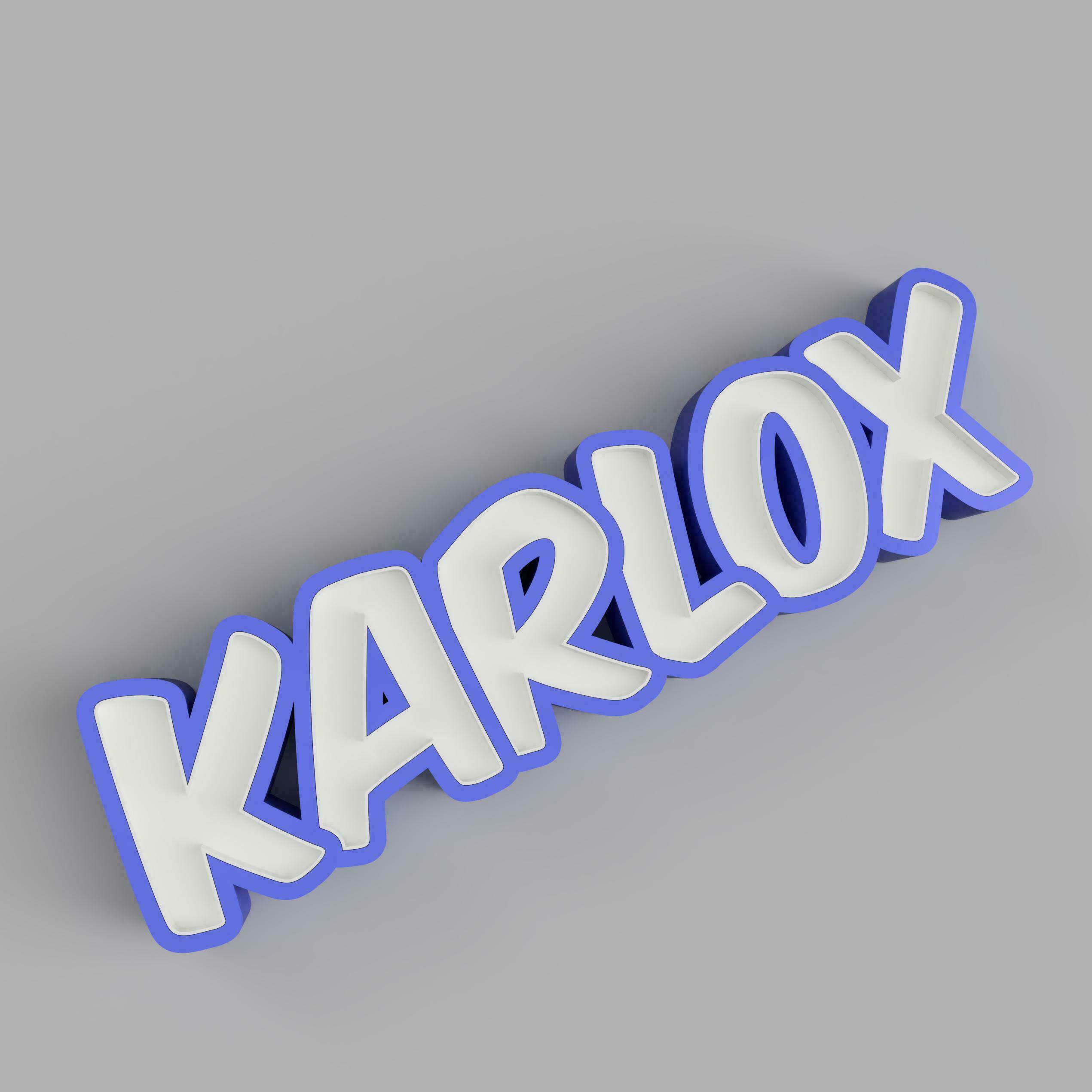 3D file KARLOX - LED LAMP WITH NAME (NAMELED) 🔦・Design to download and ...