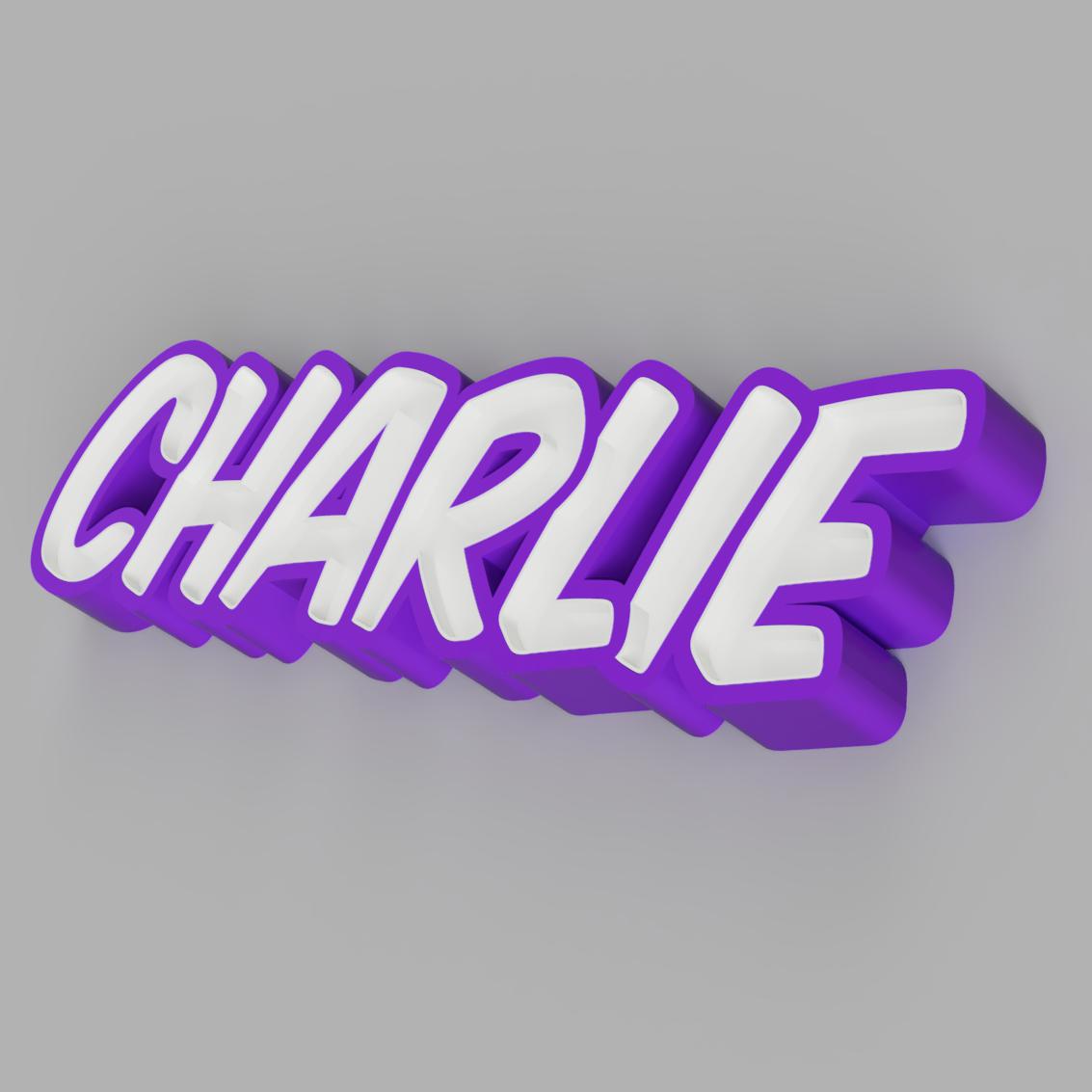3D file NAMELED CHARLIE - LED LAMP WITH NAME 🔦 ・3D printable design to ...