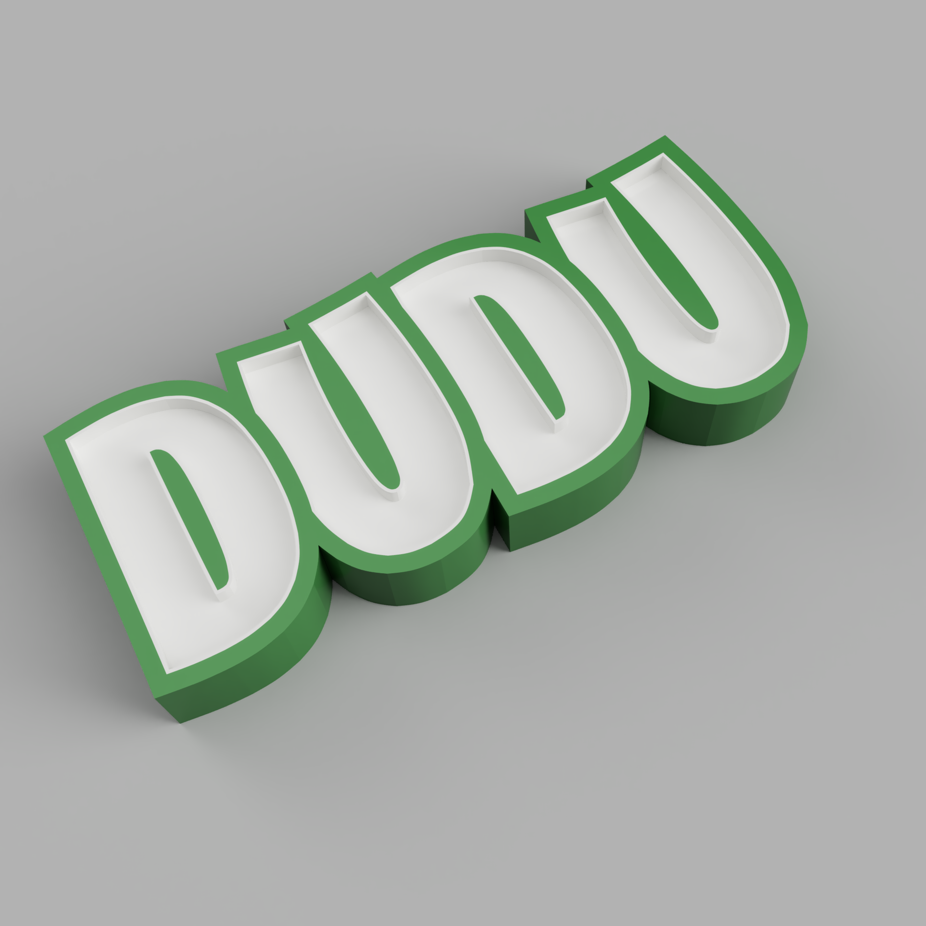 3D file DUDU - LED LAMP WITH NAME (NAMELED) 🔦・3D print design to ...